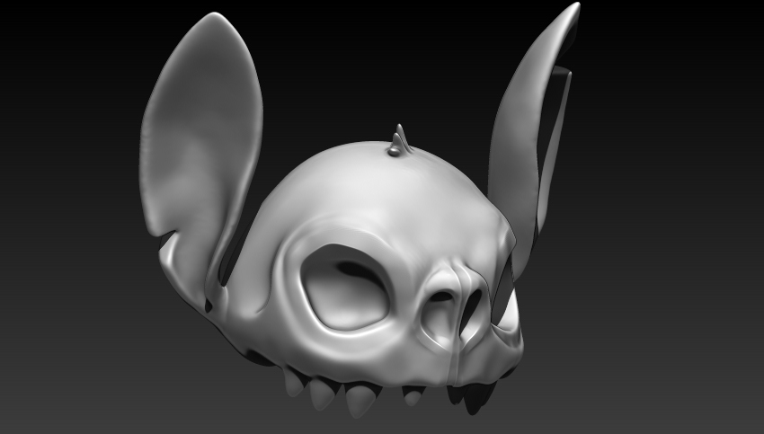 STL file STITCH SKULL・3D printable model to download・Cults