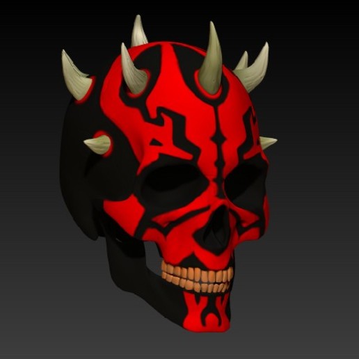 Download 3D printing designs DARTH MAUL SKULL V2 ・ Cults