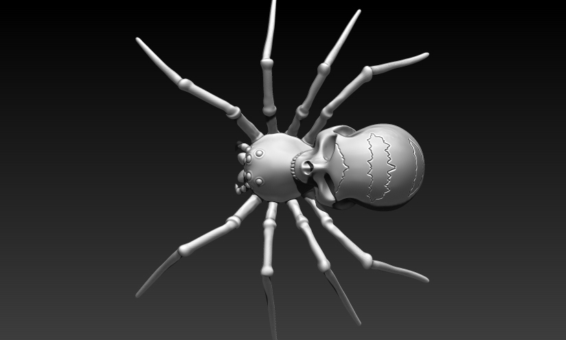 STL file spider skull 🕷️・3D printable model to download・Cults