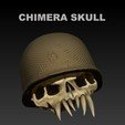 Download STL file CHIMERA SKULL (RESISTANCE) • 3D printable object ・ Cults