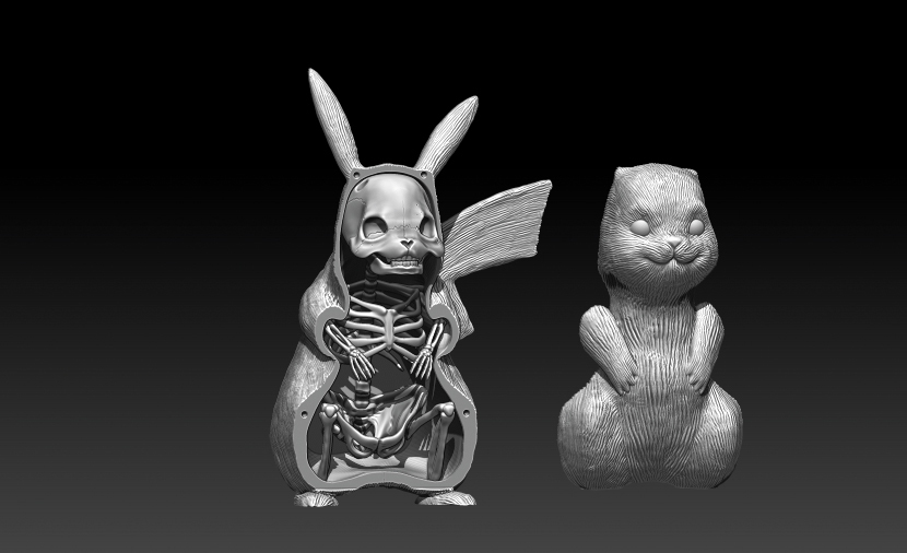 STL file pikachu skeleton 💀・3D print design to download・Cults