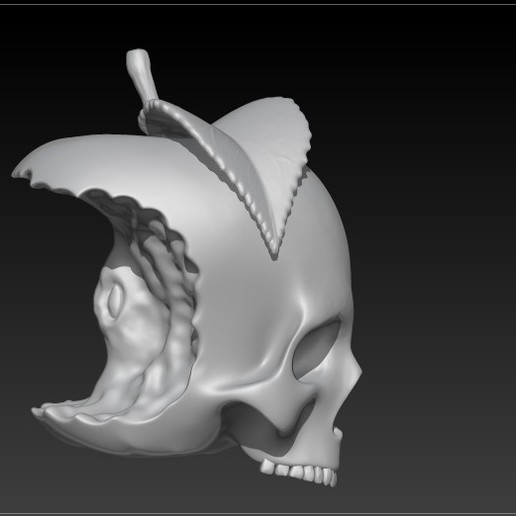Download STL file apple skull • 3D printing object ・ Cults