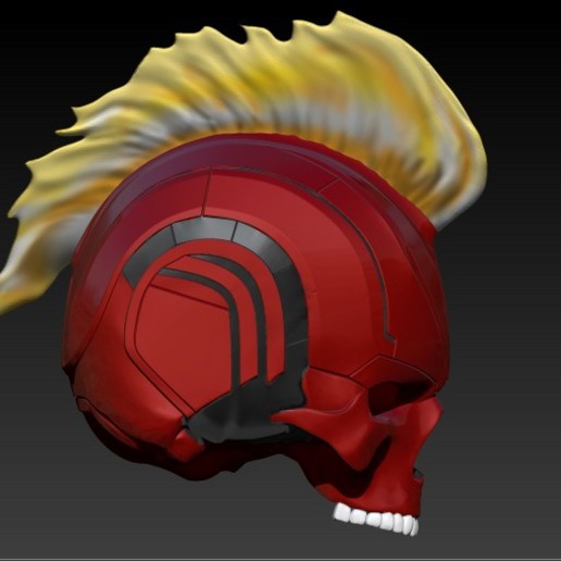 Download STL file CAPTAIN MARVEL SKULL • 3D printer design ・ Cults