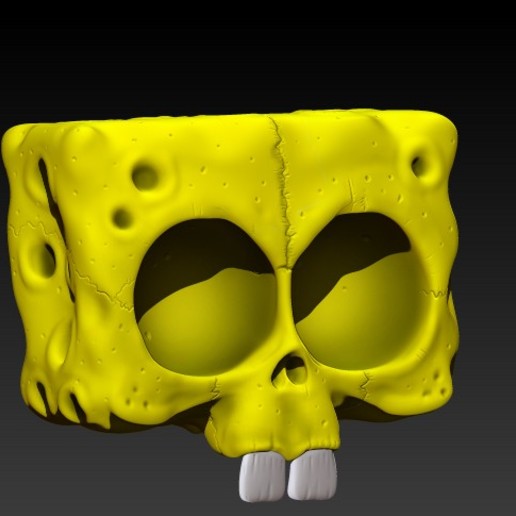 Download 3D printing templates SPONGE BOB SKULL ・ Cults