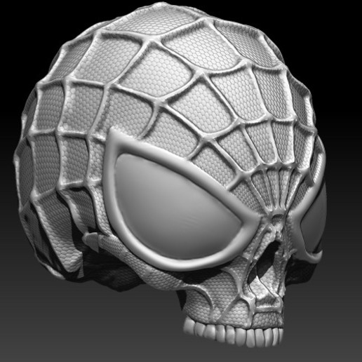 Download 3D printing designs spider-man skull V2 ・ Cults