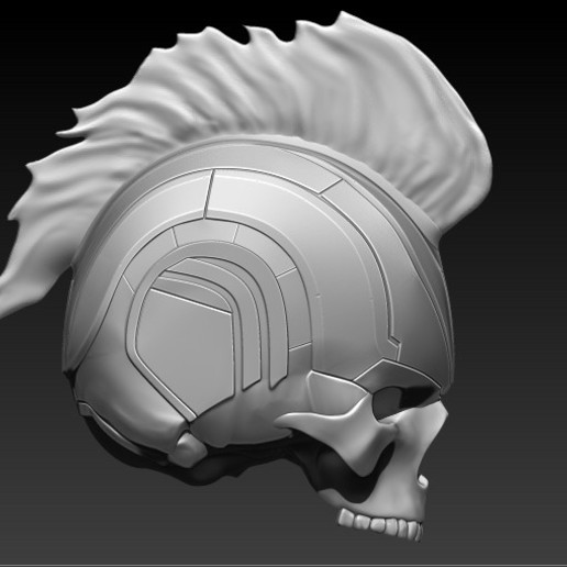 Download STL file CAPTAIN MARVEL SKULL • 3D printer design ・ Cults
