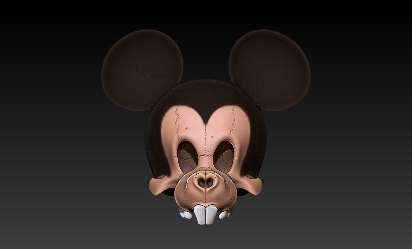 STL file MICKEY MOUSE SKULL・3D print design to download・Cults