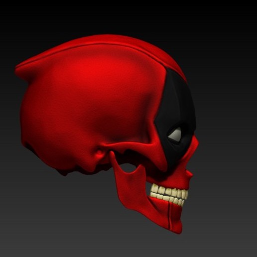 Download STL files DEADPOOL SKULL V2 ・ Cults