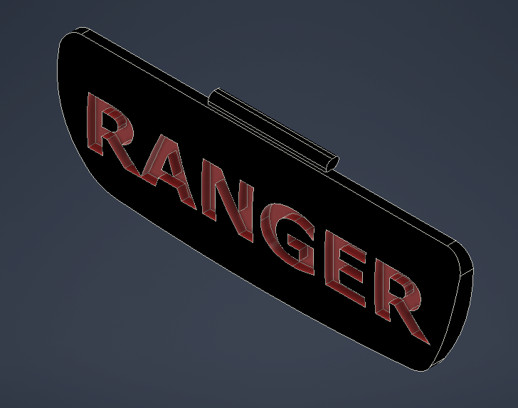 STL file Ford Ranger end cap tub tie down cover exterior・Model to ...