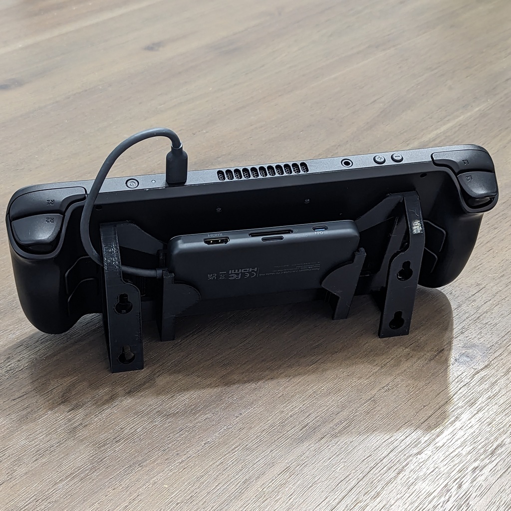 Free 3D file Steam Deck Wall Mount with Anker 341 Holder 😤・Model to ...