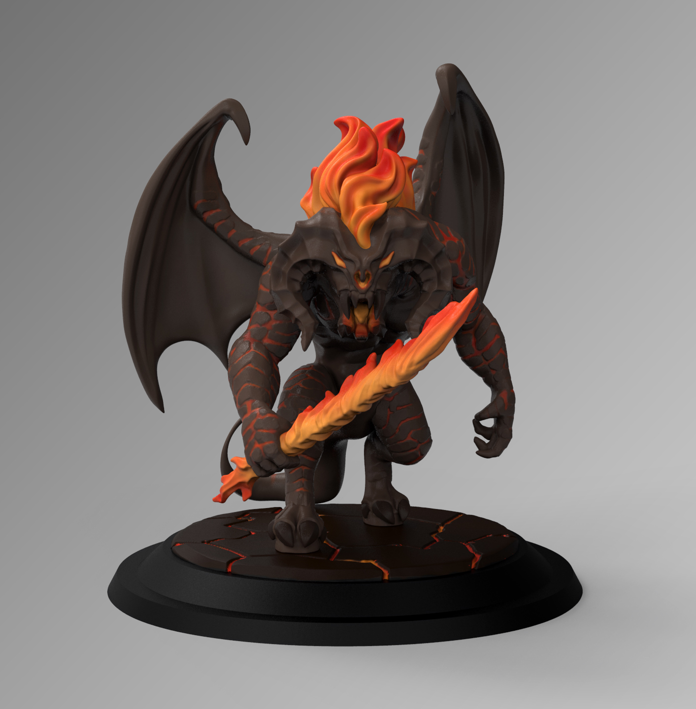 3D file Balrog Stylized 3D Print Model 3D print model・3D printable ...