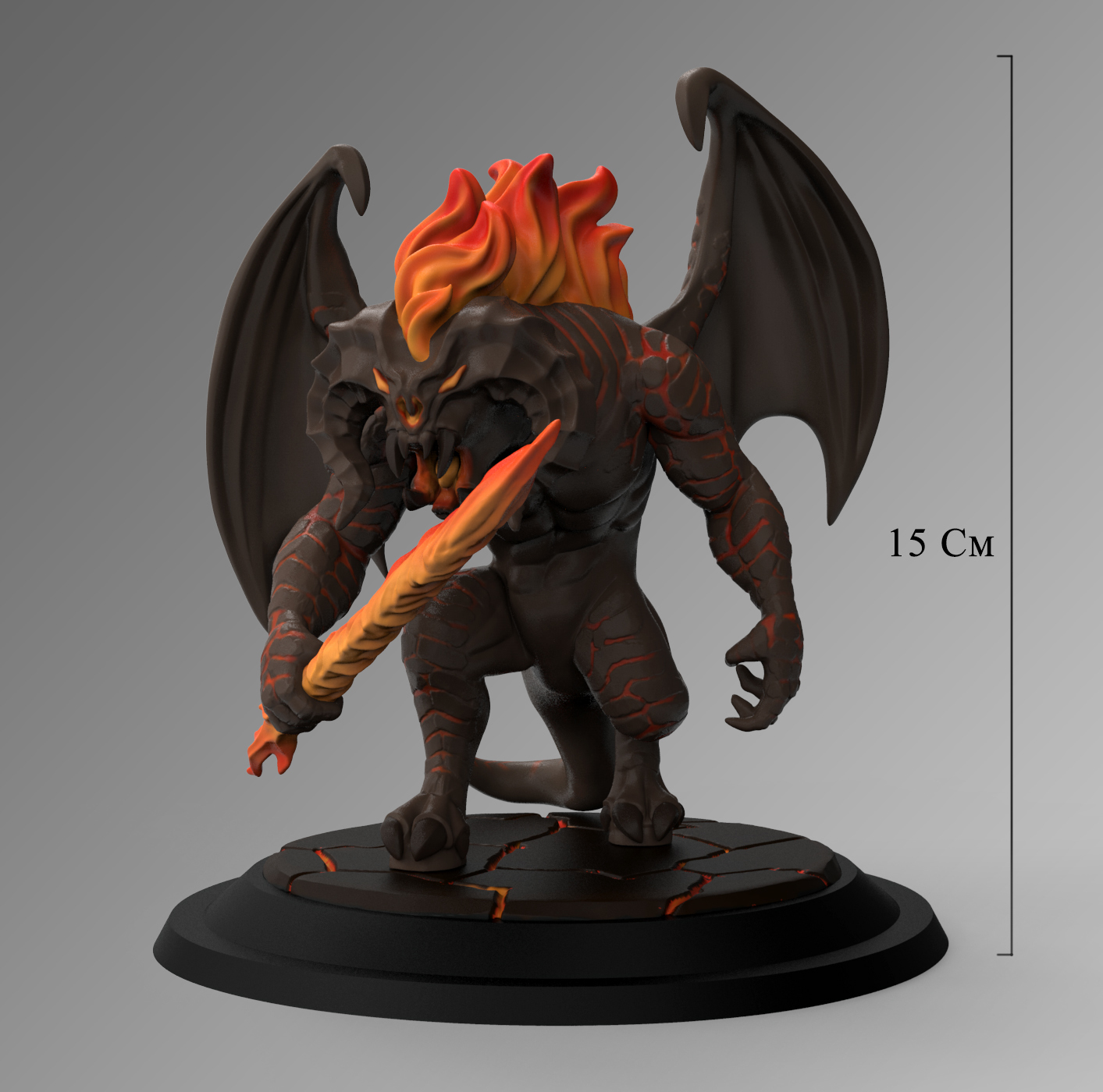 Файл 3D Balrog Stylized 3D Print Model 3D print model・3D-печатная ...