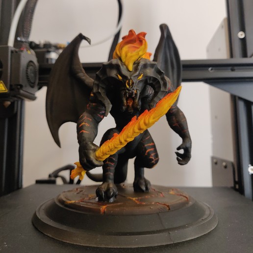 Télécharger fichier STL Modèle d'impression 3D stylisé Balrog Modèle d ...