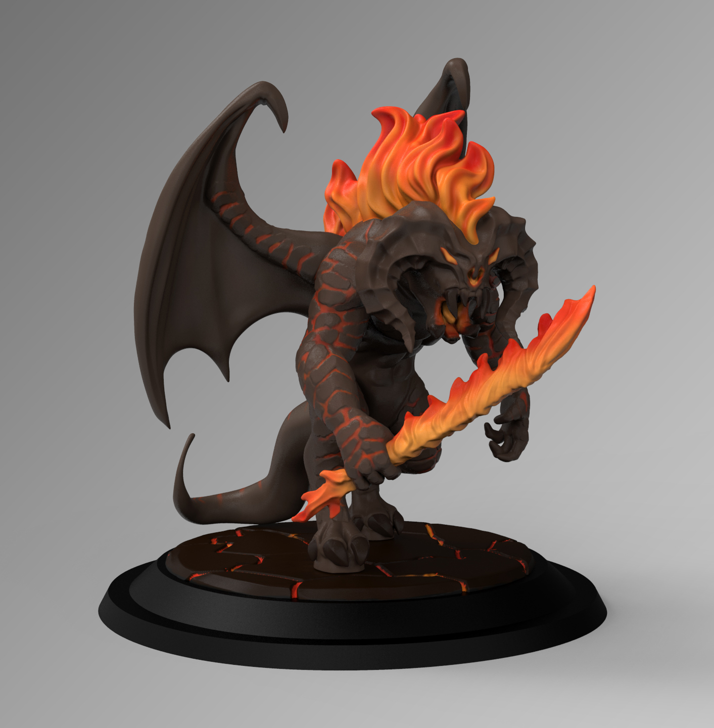 3D file Balrog Stylized 3D Print Model 3D print model・3D printable ...