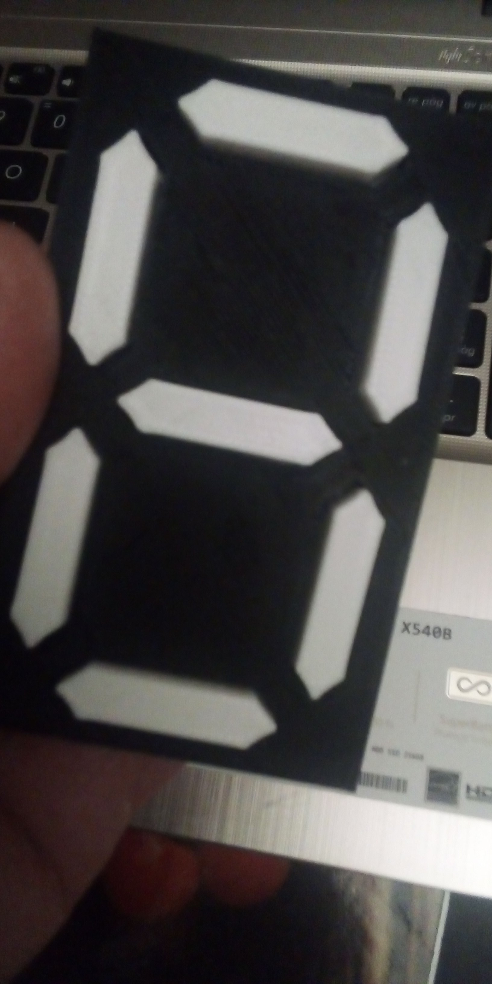 3D print Large Seven-Segment Display Sized for 5mm LEDs • made with ...