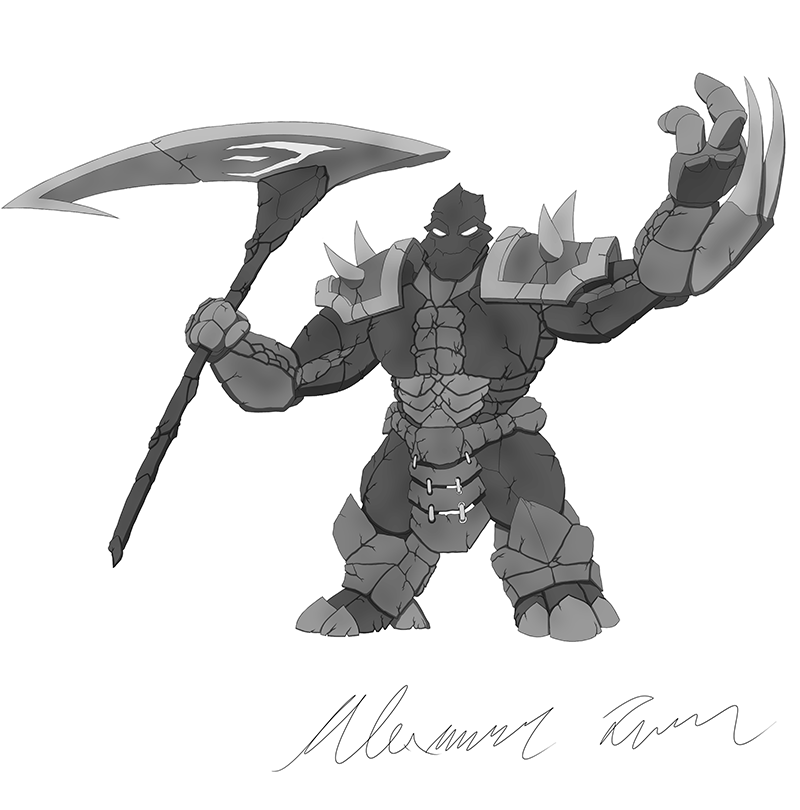 Free STL file Maug / Rock-Earth Elemental・3D print model to download・Cults