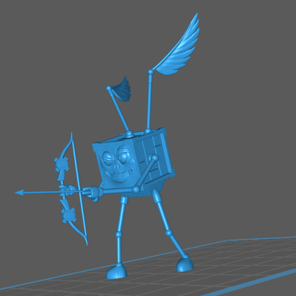 Free STL file Modron - Quadrone - Geometric Warrior 👹・3D printing model ...