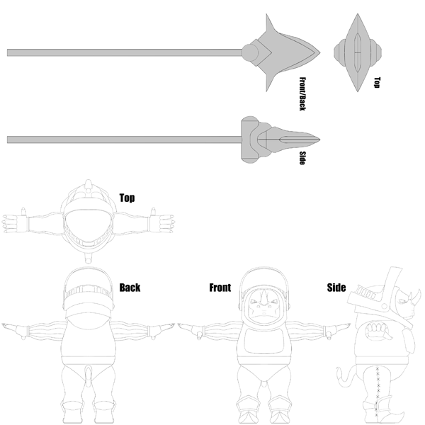 Free STL file Rhino-man / Rhino-folk / Rhinokin Guard・3D printable ...