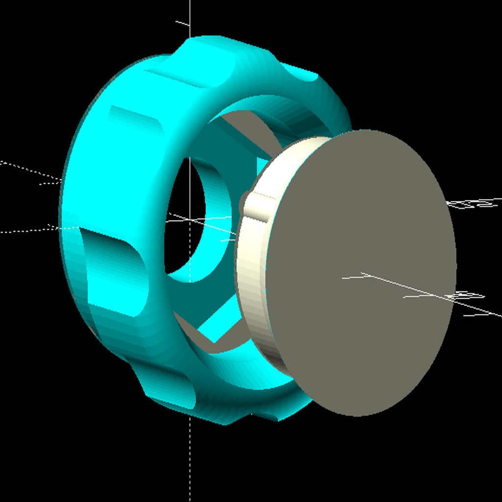 Free STL file Knob for bolt with OpenSCAD・3D printer model to download・Cults