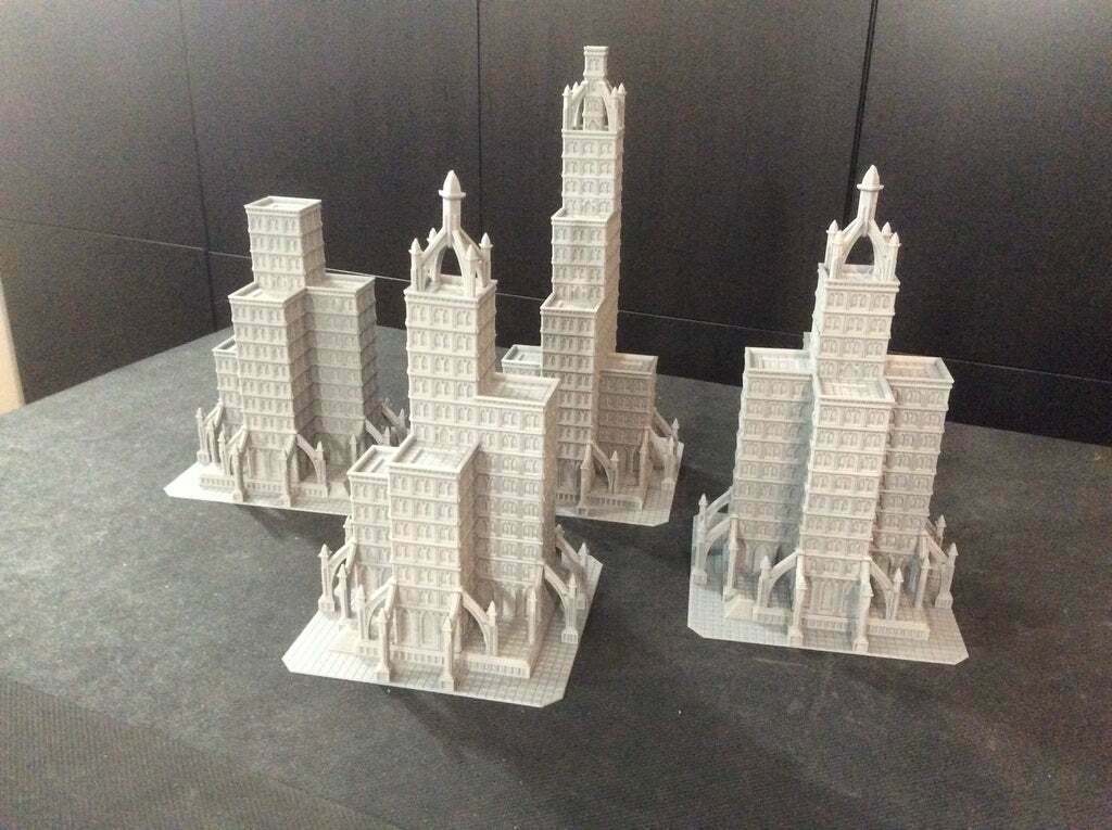 Free STL file Titanstructure Dark future 8mm scale buildings for epic ...