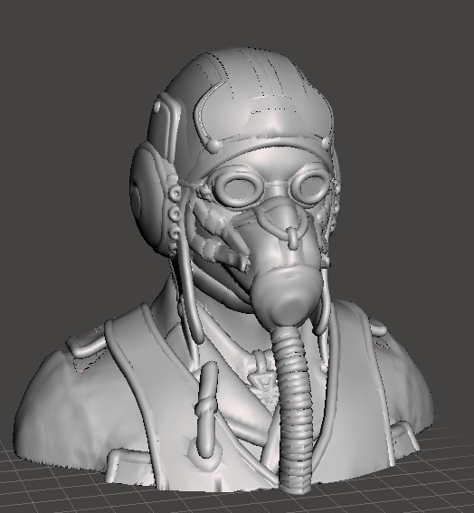 Free 3D file R/C WW2 Luftwaffe Pilot with Mask 🧑‍ ️・Object to download ...