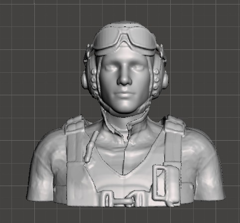 Free 3D file R/C WW2 USAAF Pilot (Goggles Up)・3D printing design to ...
