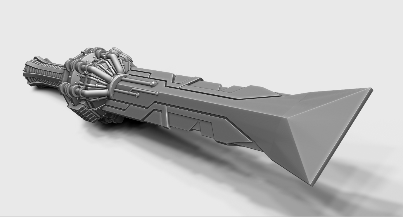 3D file 4th Planet Battleduke Judiciar Style Power Sword・3D printer ...