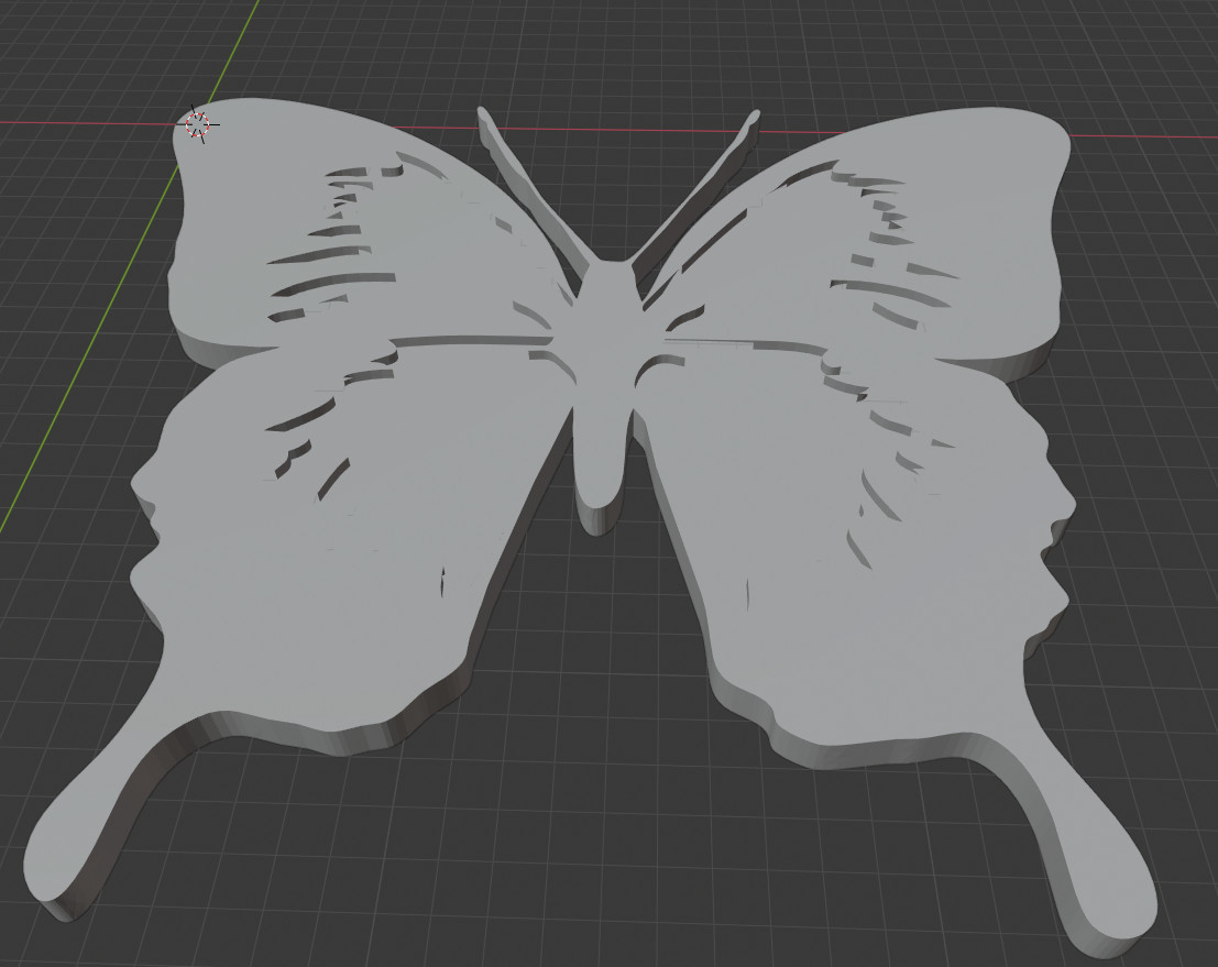 Fichier STL Relief papillon en 3D・Design pour imprimante 3D à ...