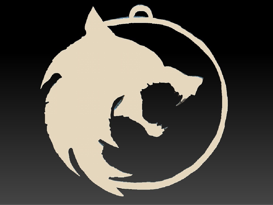 STL file Witcher amulet - WOLF・3D print object to download・Cults