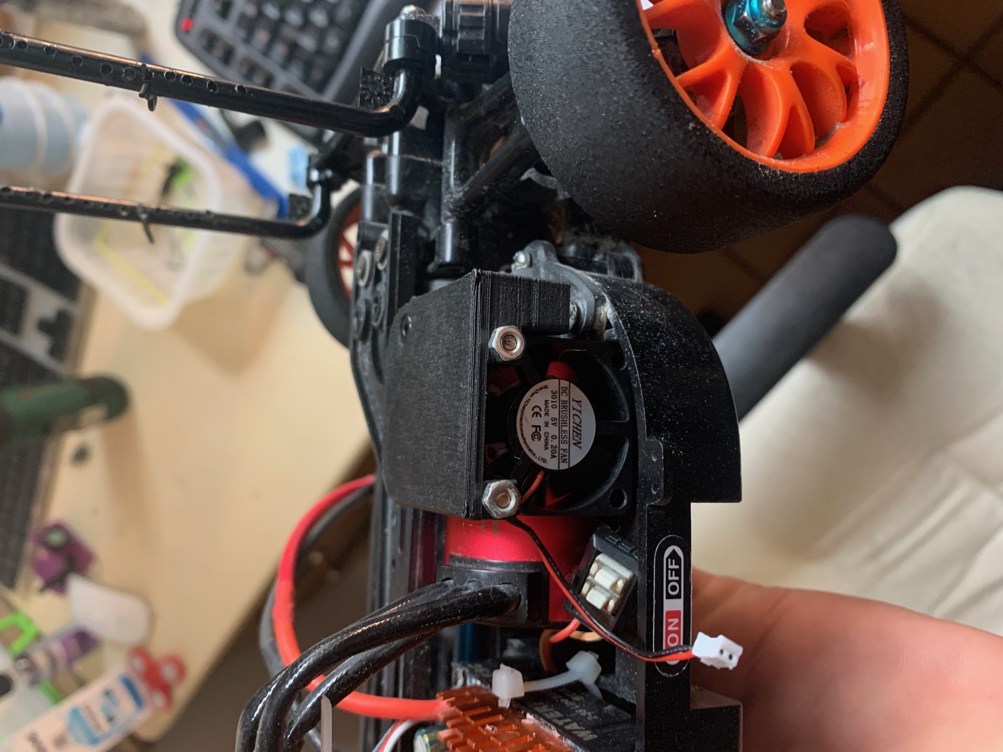 Free STL file Tamiya TT01 Fan Support 🚚・3D print design to download・Cults