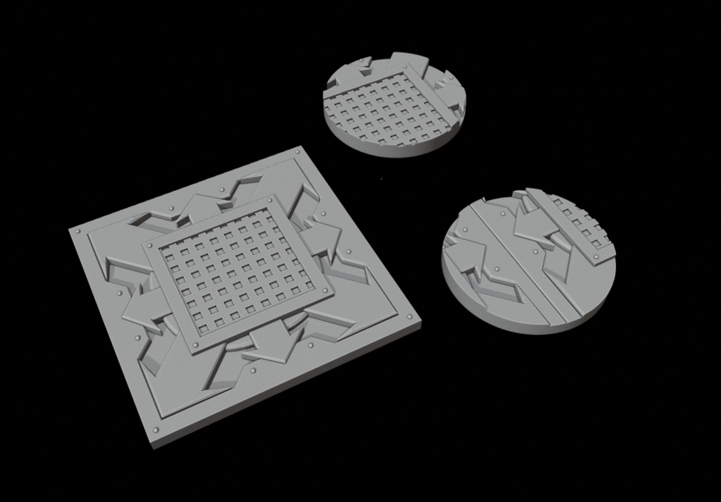 Free 3D file Blackstone Fortress Style Chaos Base Toppers (Unofficial ...