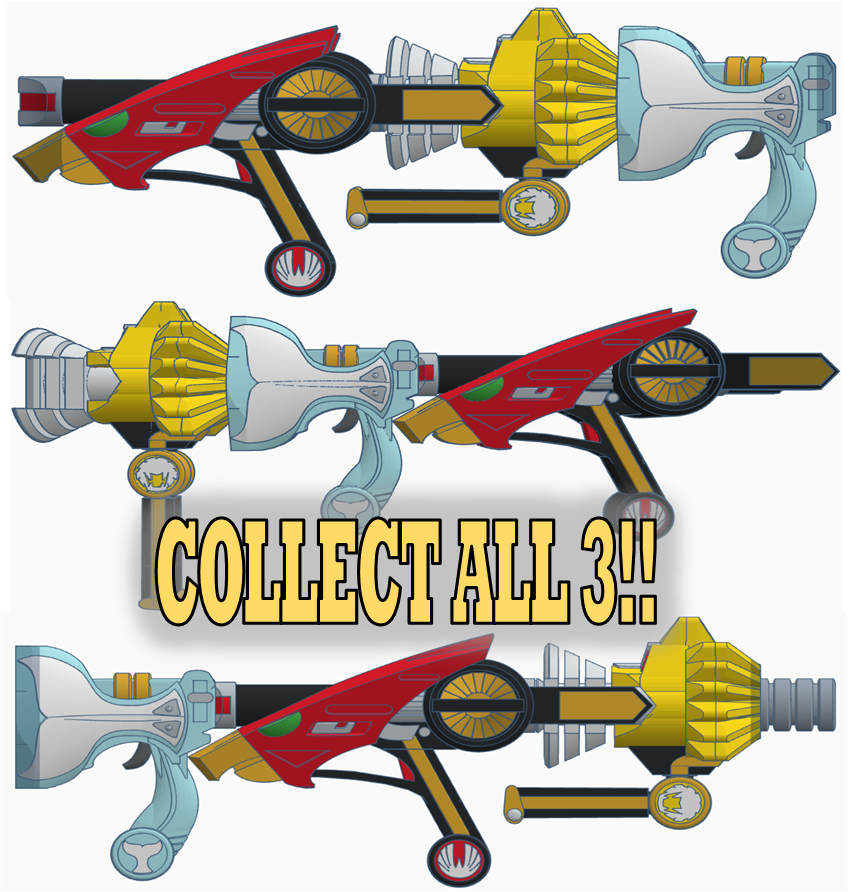 Archivo 3D DIGITAL Ninja Storm Wind Weapon- Hawk Blaster 3D Print STL ...
