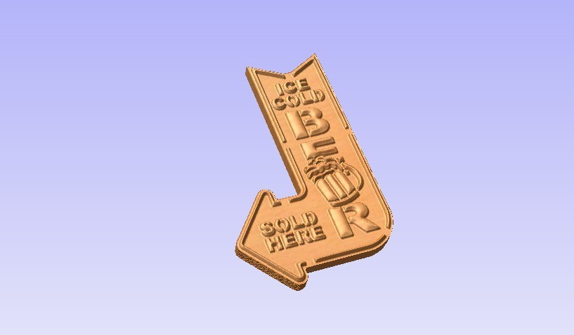 Free STL file Ice Cold Beer Sign 🧊・3D printing design to download・Cults