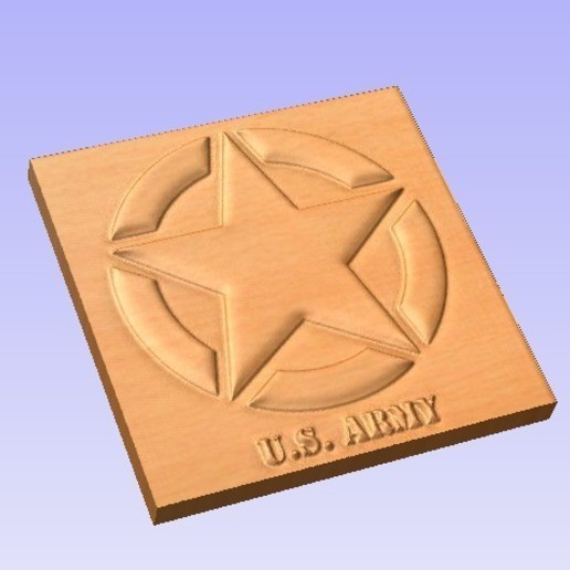 Download free STL file Army Emblem • 3D print object ・ Cults