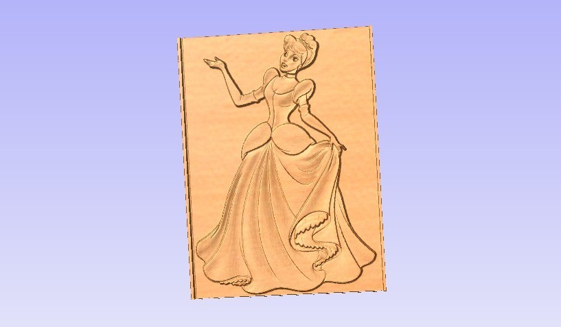 Free STL file Cinderella・3D printer model to download・Cults