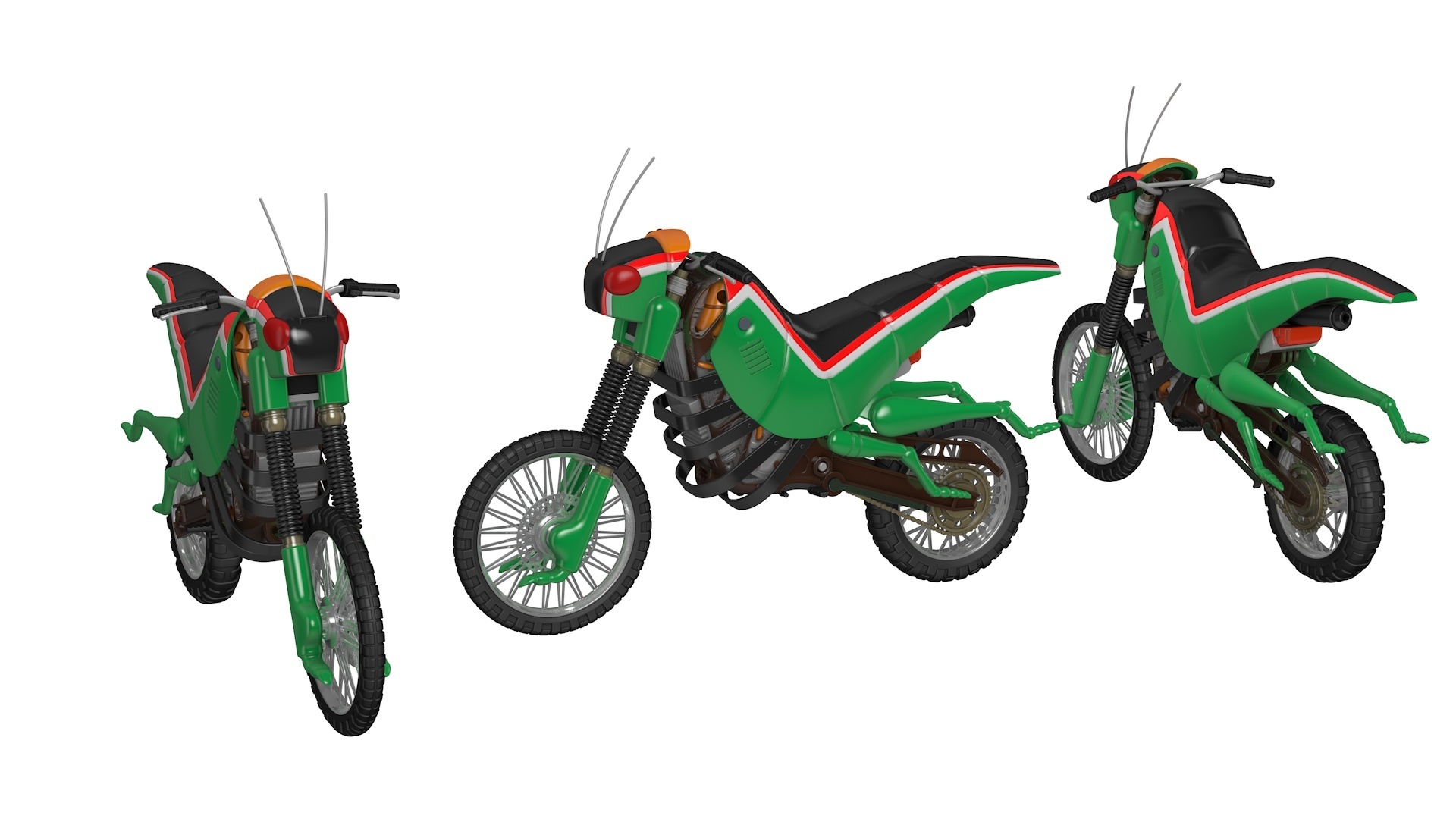 STL file Kamen Rider Black - Battle Hopper 🇯🇵・3D print design to ...