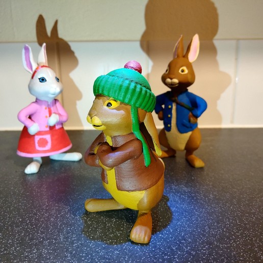 Download 3D print files Benjamin Bunny | Peter Rabbit Fan Art ・ Cults