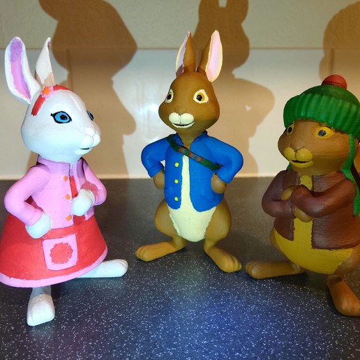 Download STL Peter Rabbit With Friends | Peter Rabbit Fan Art ・ Cults