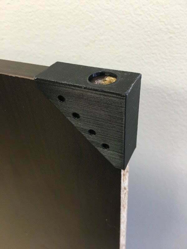 Free STL file Cabinet door corner bracket・3D print object to download・Cults