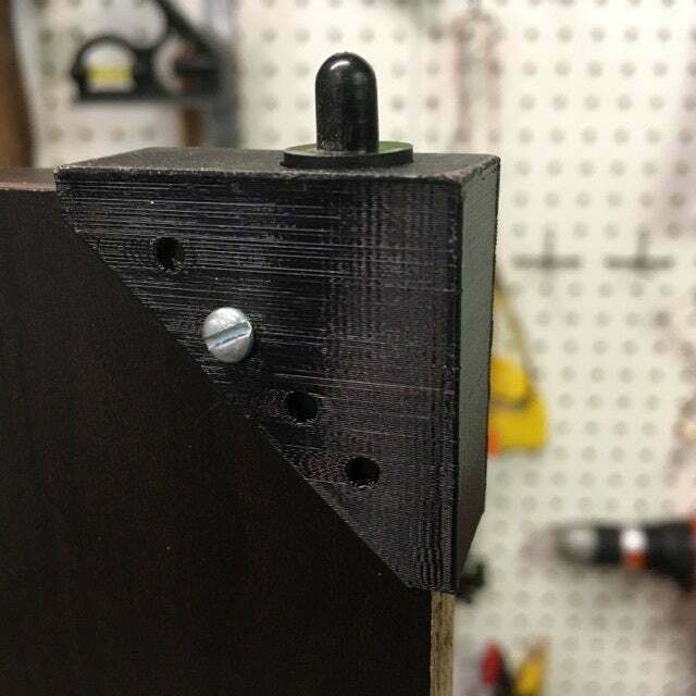 Free STL file Cabinet door corner bracket・3D print object to download・Cults