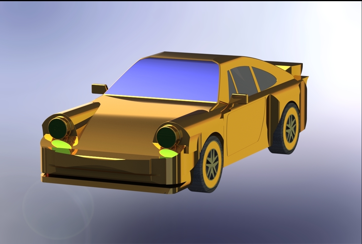STL file Sports car・3D printing model to download・Cults