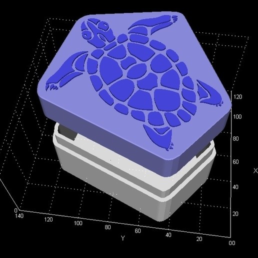 Download STL file Turtle storage box • 3D print template ・ Cults