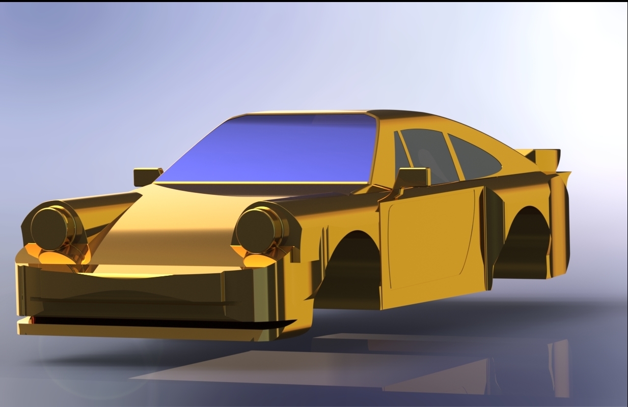 STL file Sports car・3D printing model to download・Cults