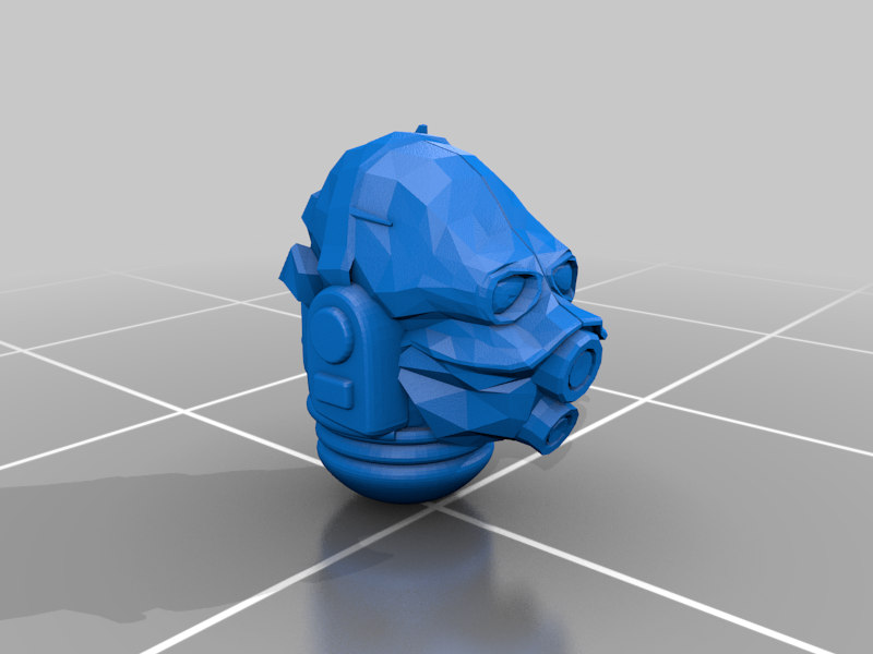 Free STL file Combine grunt 28mm head・3D printer model to download・Cults