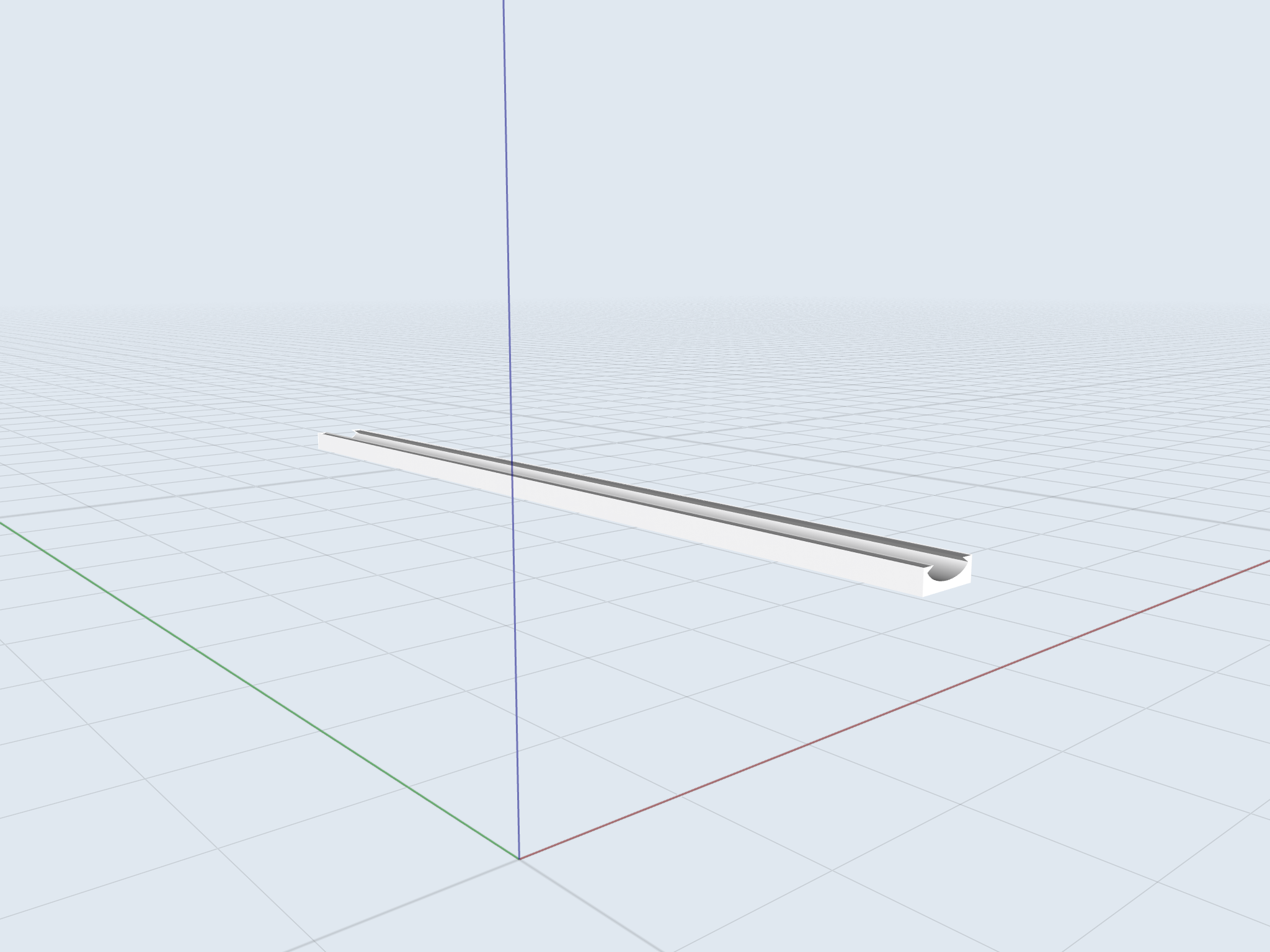 Archivo STL gratis Riel tira led de 20 0 30cm・Plan para descargar y ...