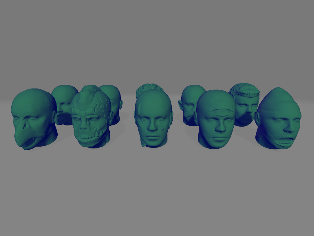 Free STL file Mutant Heads 🎲・3D printable object to download・Cults