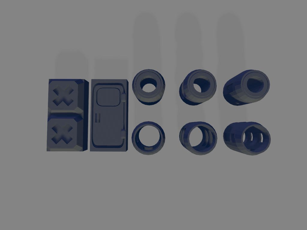 Free STL file Mecha parts for MF0 (Mobile Frame 0)・Template to download ...