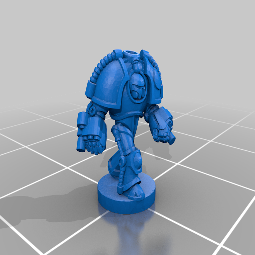 Free OBJ file 6mm Cosmo Knight, Saturn TacDread Infantry, Assault ...