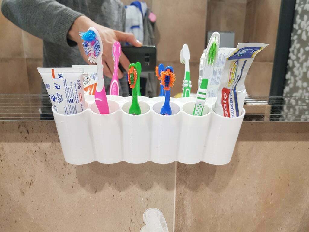 Free STL file Toothbrush holder・3D printing template to download・Cults