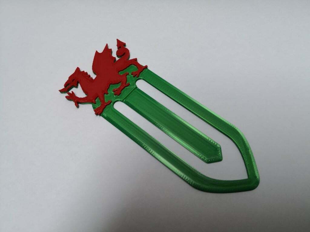 Free STL file Welsh Dragon Bookmark 🐉・3D printing template to download ...